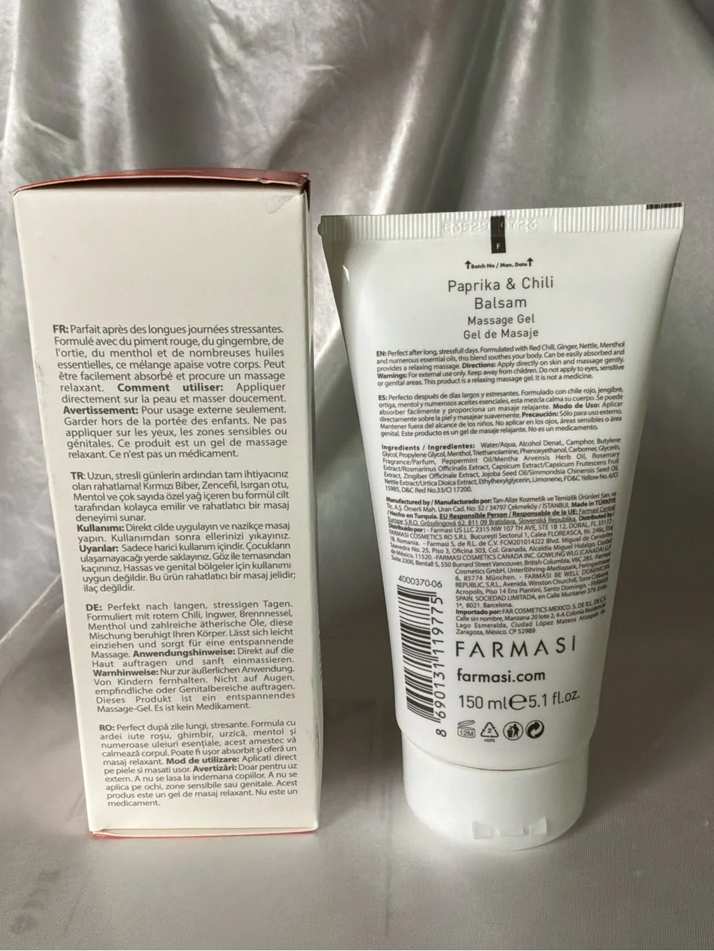 Farmasi | Skincare | Drctuna Paprika Chili Balsam Massage Gel White Red ...